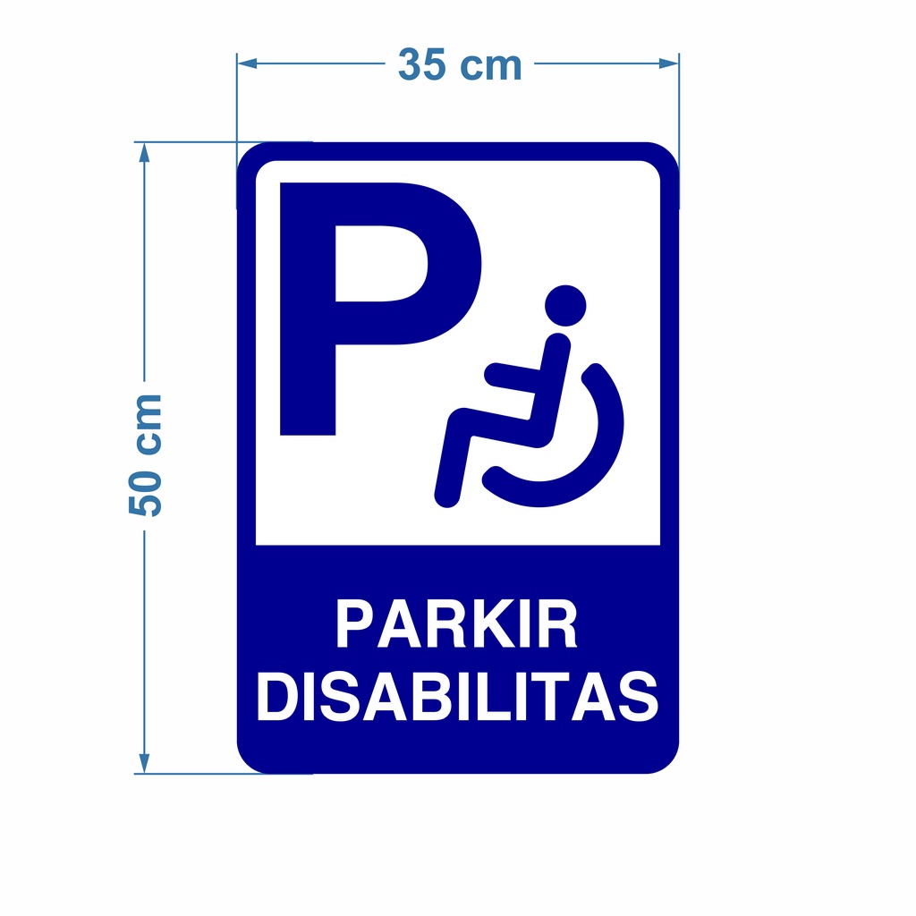 Jual STIKER RAMBU Parkir disabilitas Bahan REFLEKTIF | Shopee Indonesia