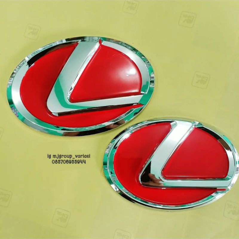 Jual Emblem Logo LEXUS ukuran original bagasi warna silver chrome ...