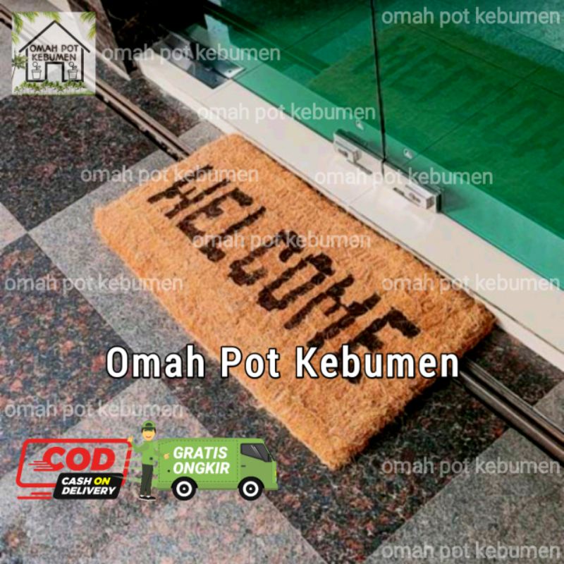 Jual KESET ALAS KAKI WELCOME TEBAL SABUT SERABUT KELAPA IJUK 150X50CM ...