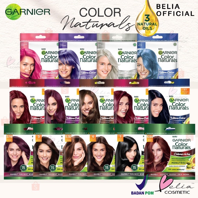 Jual Garnier Color Naturals Pewarna Rambut Cat Rambut Natural | Shopee ...