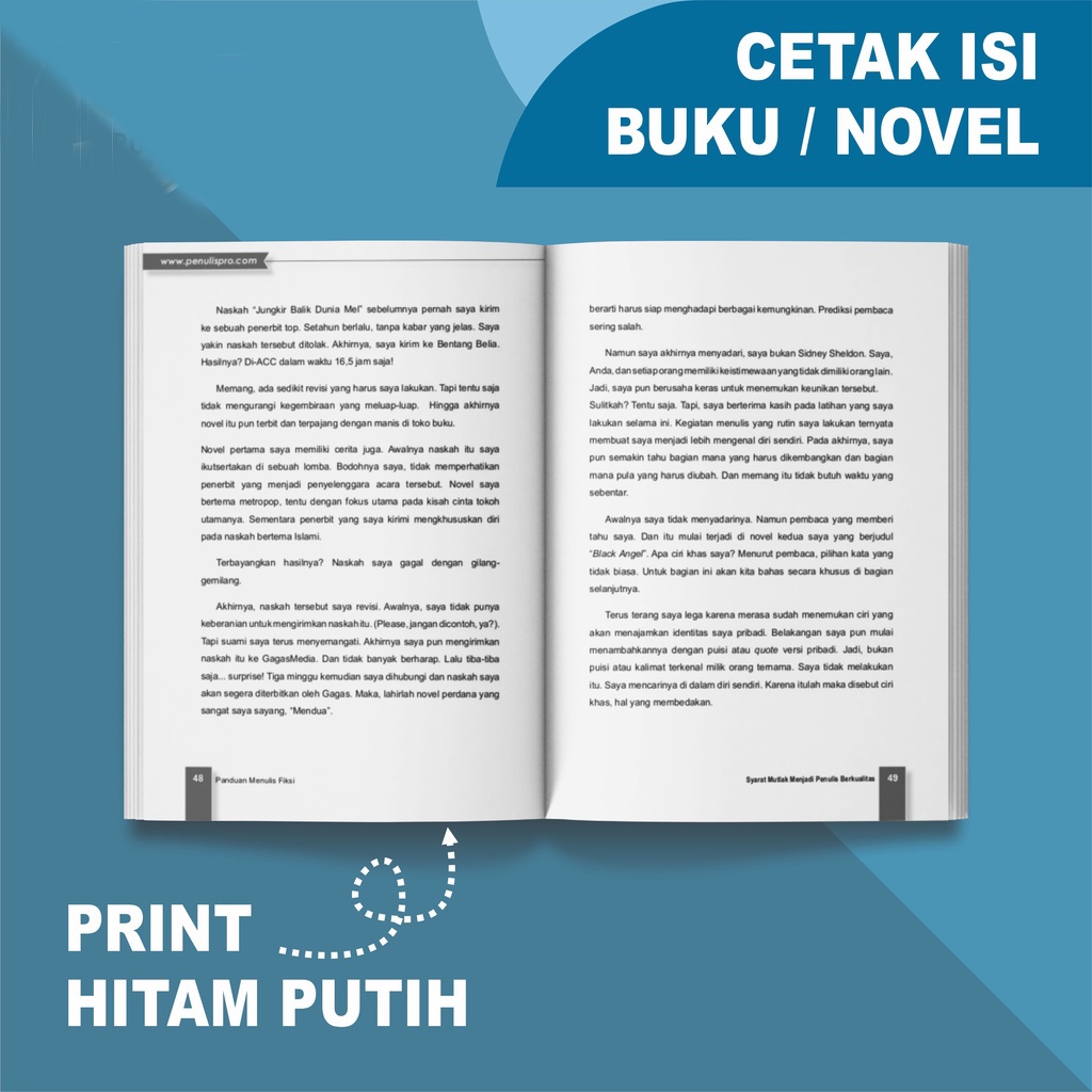 Jual Cetak Buku / Cetak Novel / Jasa Print UKURAN A5 | Shopee Indonesia