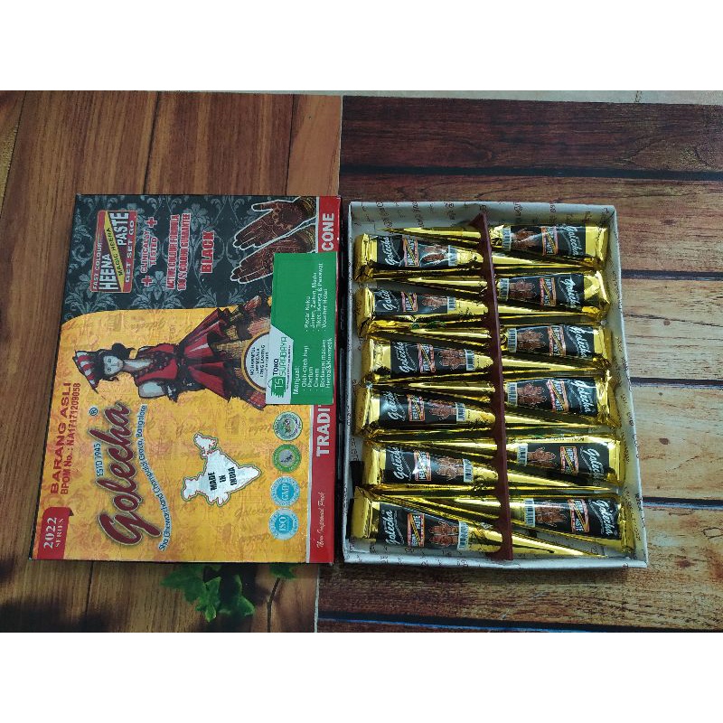 Jual Golecha Black Henna Magic Golecha Warna Hitam | Shopee Indonesia