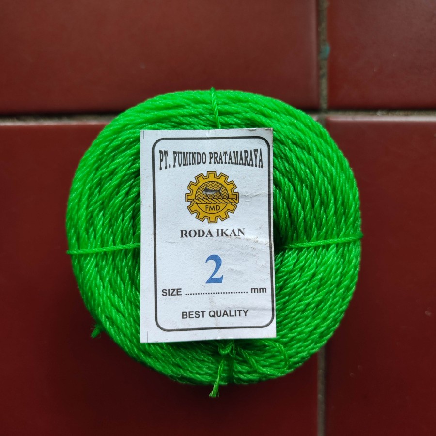 Jual Tali Tambang kecil 2mm RODA IKAN / FUMINDO (FO) ±110 METER | Shopee Indonesia