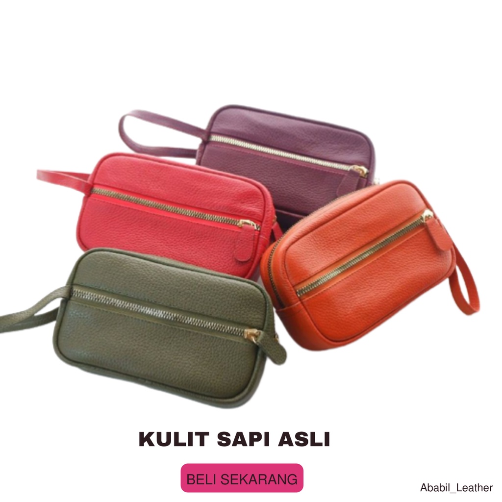 Jual Dompet Kulit Wanita Genggam Pouch Koin HP Papirut Kulit Sapi Asli Dompet Sully | Shopee ...