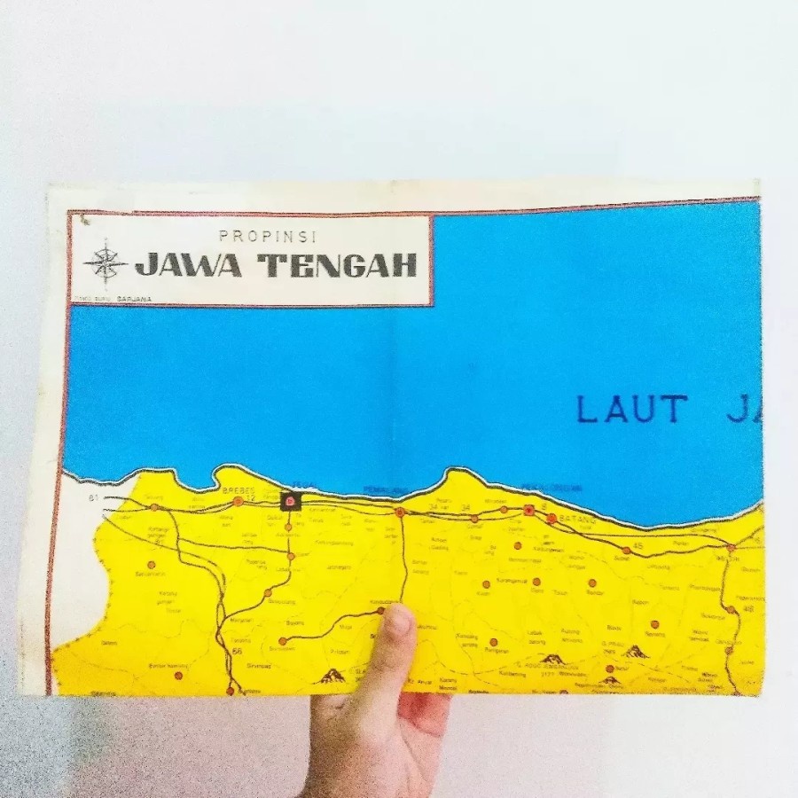 Jual Peta Jadul Lawas Jawa Tengah Vintage Map | Shopee Indonesia