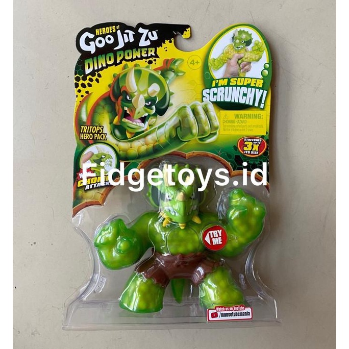 Jual Heroes Of Goo Jit Zu Series 3 Dino Power Tritops Chomp Attack ...