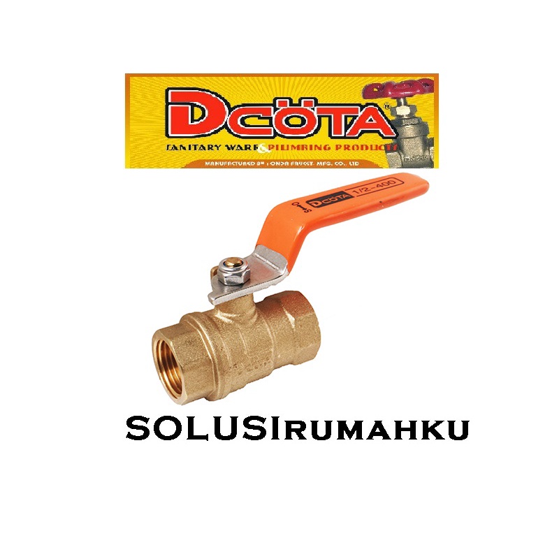 Jual Ball Valve DCOTA Kuningan 2" Stop Kran 2 Inch Keran Putaran Air | Shopee Indonesia