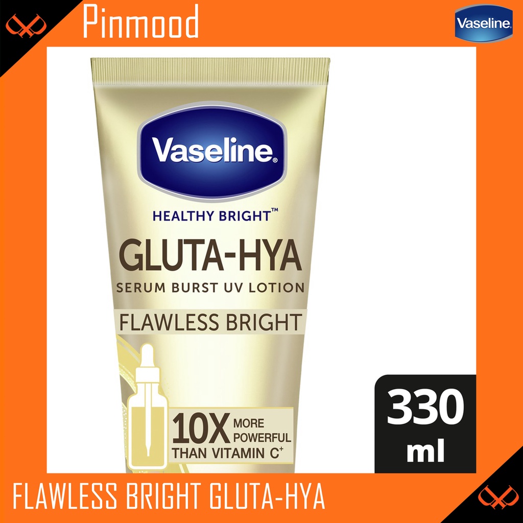 Jual VASELINE FLAWLESS BRIGHT [ 330 ML ] HEALTHY BRIGHT GLUTA HYA ...