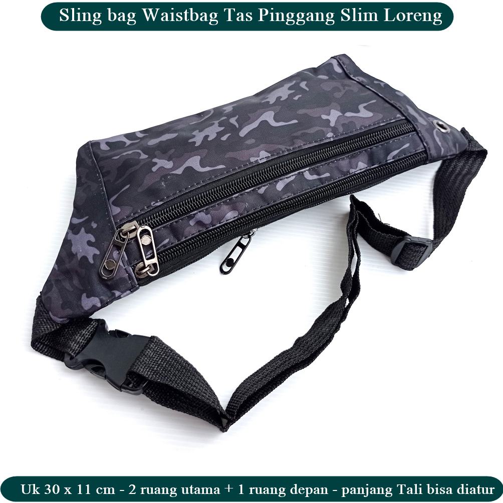 Jual Tas Running Lari Waist Pack Bag Slim Sport Loreng | Shopee Indonesia