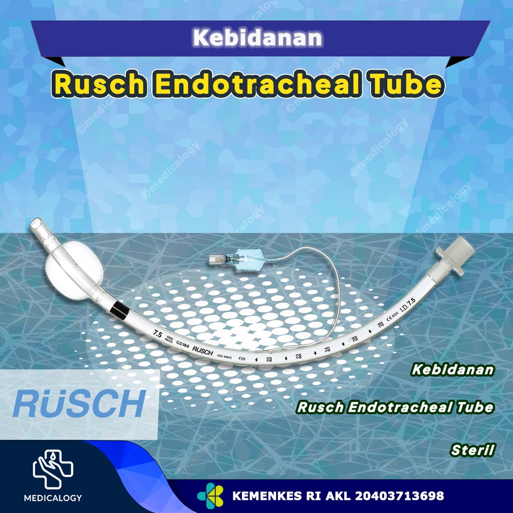 Jual Rusch Curved Reinforced Endotracheal Tube 6,5 cm | Shopee Indonesia