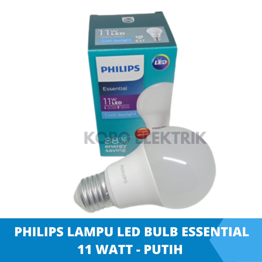 Jual Philips Lampu Bulb LED Essential 11 Watt | Shopee Indonesia