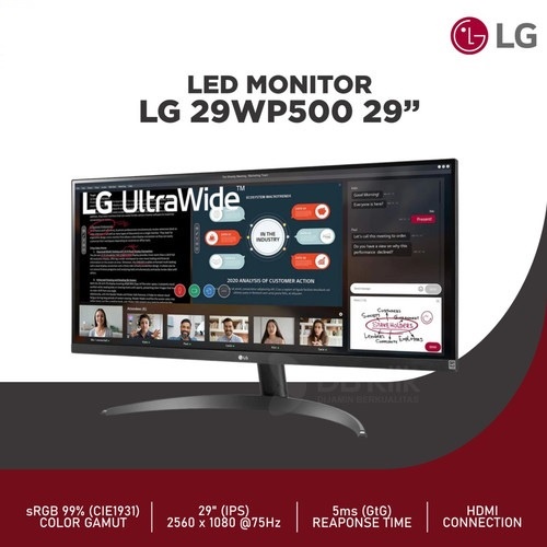 Jual Led Monitor LG 29" 29WQ500-B UltraWide FHD IPS 100Hz | Shopee ...