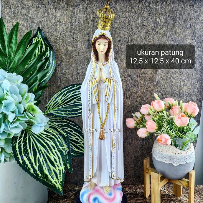 Jual Patung Maria Fatima 40 cm putih PREMIUM | Shopee Indonesia