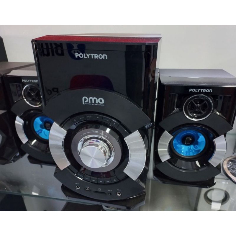 Jual SPEAKER POLYTRON PMA 9507 / 9527 MULTIMEDIA SUPERBASS BAZOKE ...