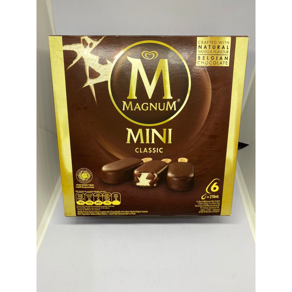 Jual Walls Magnum Mini Ice Cream - Clasic | Shopee Indonesia