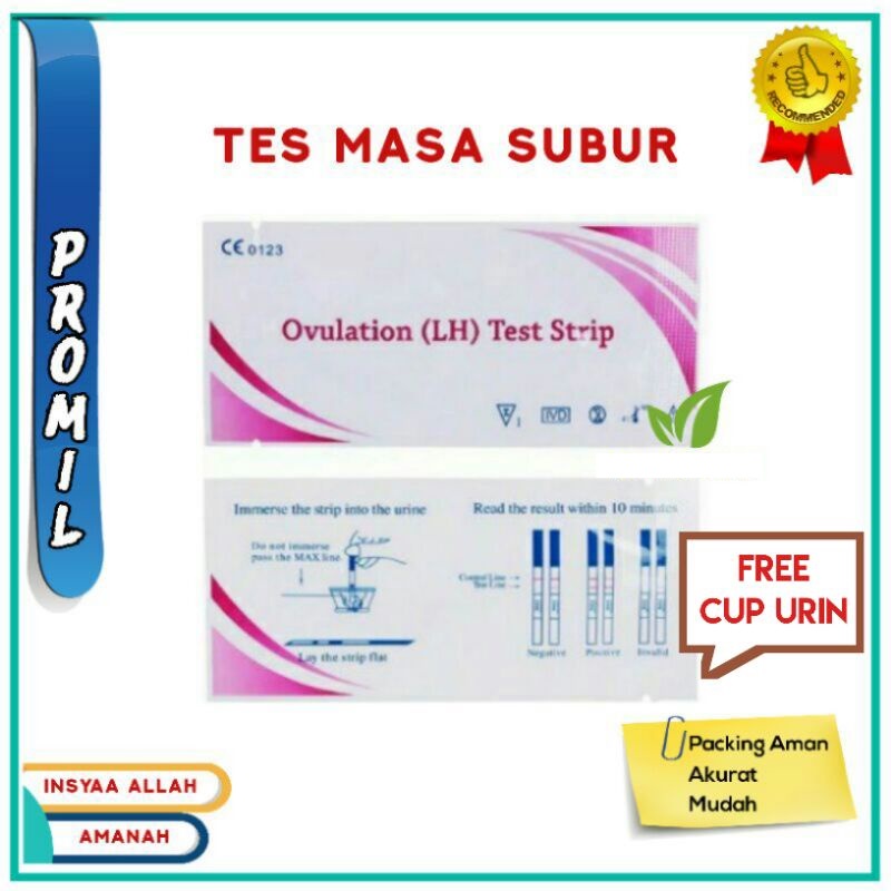 Jual Test Pack Alat Tes Kesuburan/Tes Masa Subur/Ovulation LH Strip ...