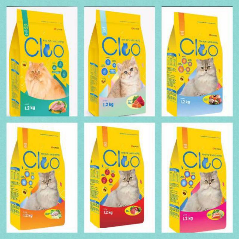 Jual Cleo Cat Food 1.2kg All varian cleo Persian / cleo kitten / cleo ...