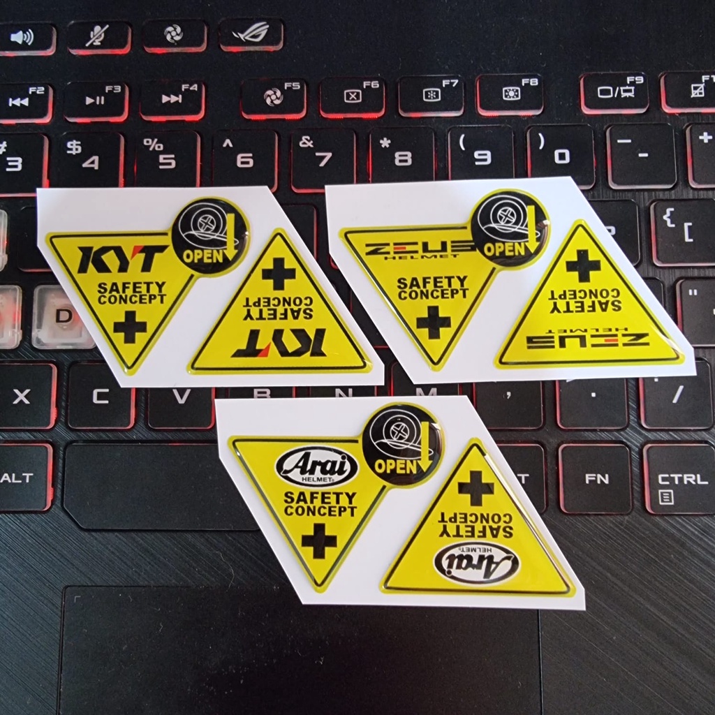 Jual Stiker Resin Lentur SAFETY CONCEPT – Emblem 3D Anti Yellowing ...