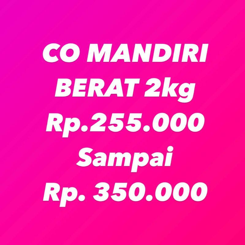 Jual CO MANDIRI NOTA SHOPEE LIVE BERAT 2KG | Shopee Indonesia