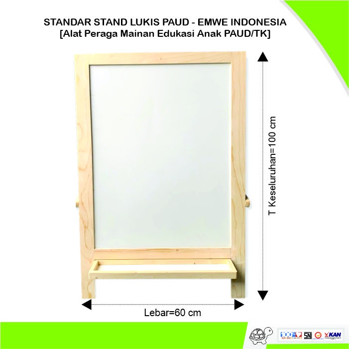 Jual Papan Standart Lukis Anak PAUD/Stand Lukis Kayu [Alat Peraga ...