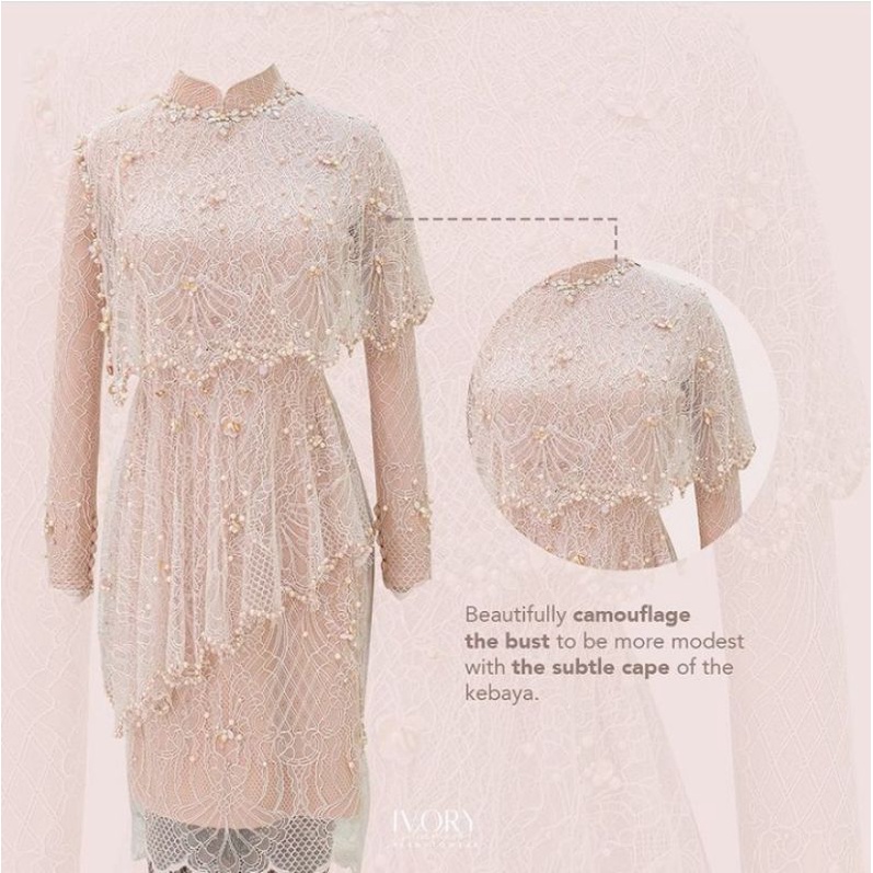 Jual cream kebaya Wisuda Kebaya Tunangan Kebaya Lamaran Bridesmaids | Shopee Indonesia