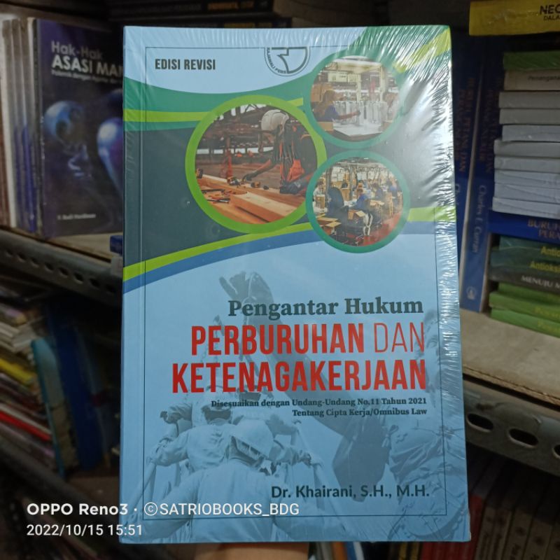 Jual PENGANTAR HUKUM PERBURUHAN DAN KETENAGAKERJAAN. DR. KHAIRANI. SH. ORIGINAL | Shopee Indonesia