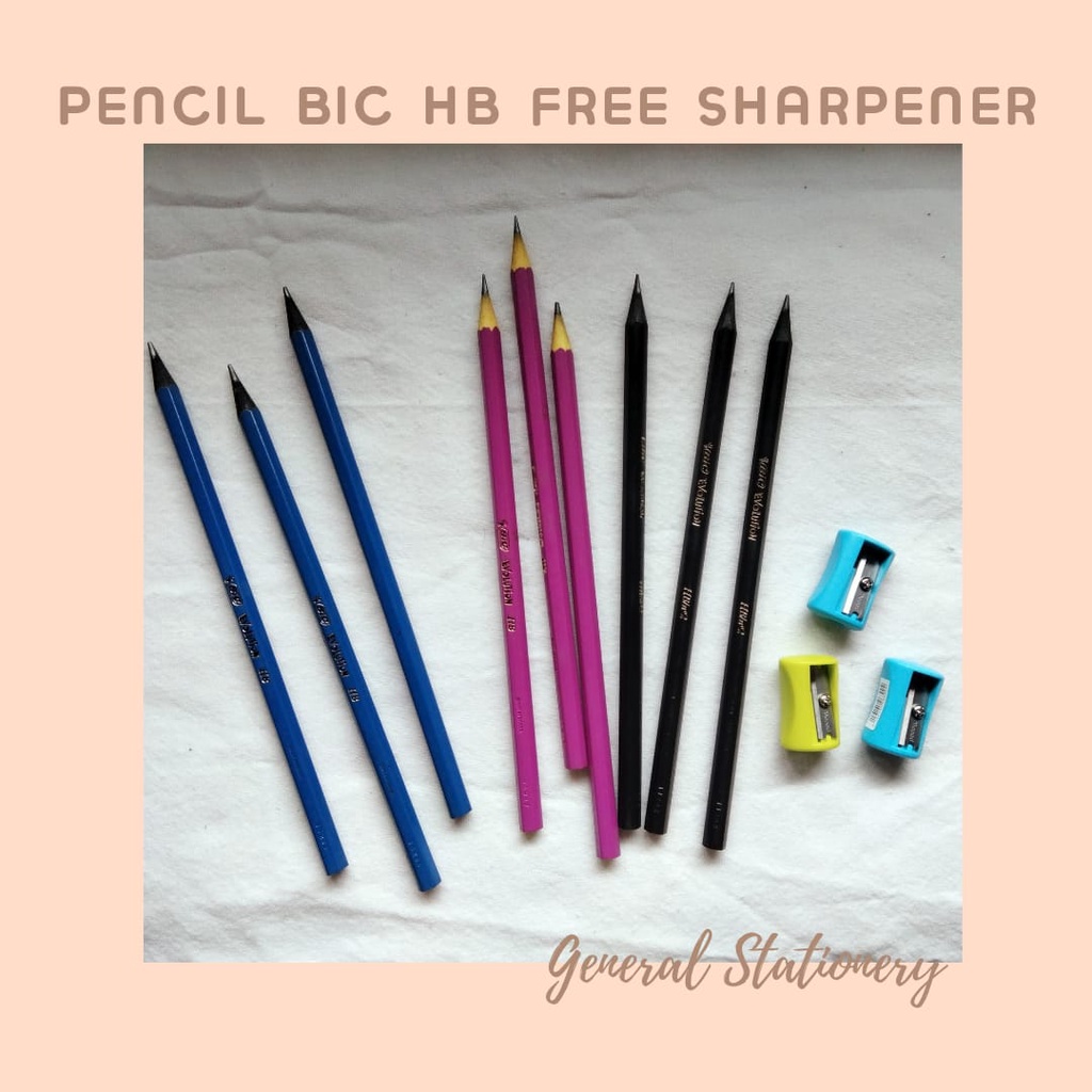 Jual BIC Pencil HB Free Sharpener/ Pensil BIC HB Gratis Rautan (Sleper ...
