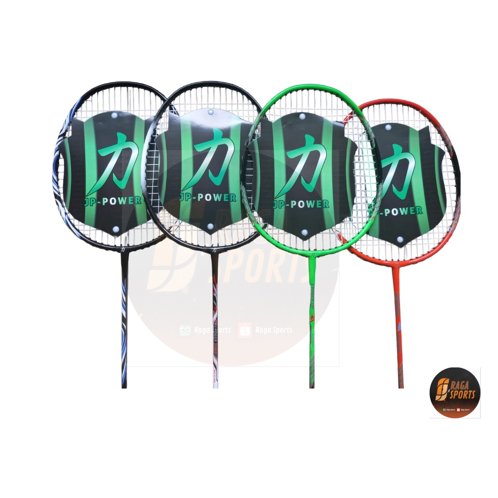Jual RAGA SPORTS RAKET BADMINTON JP POWER TERUSAN SENAR FREE GRIP TAS ...