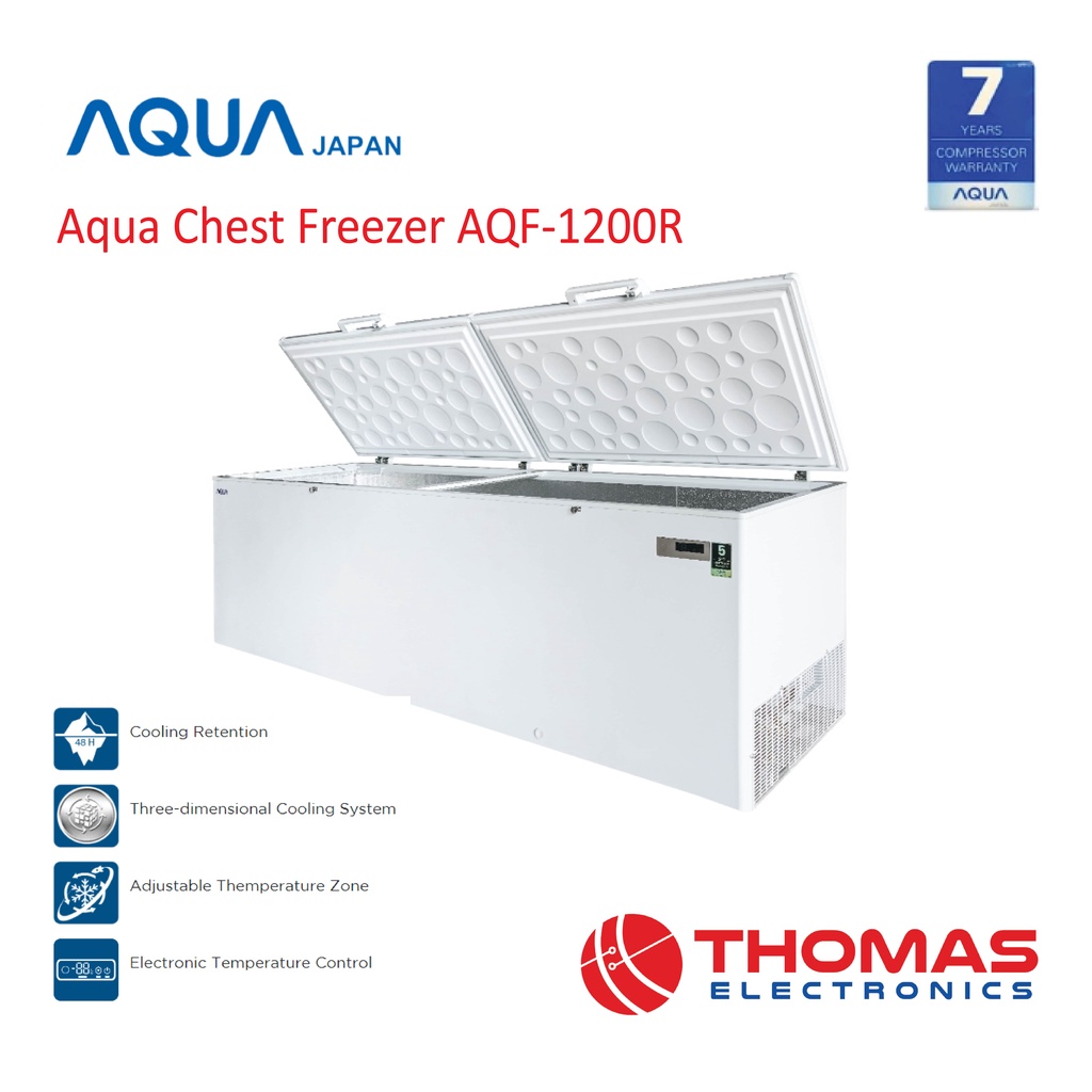 Jual Aqua Chest Freezer AQF 1200R FREEZER Box AQF 1200 R 1029L GARANSI ...