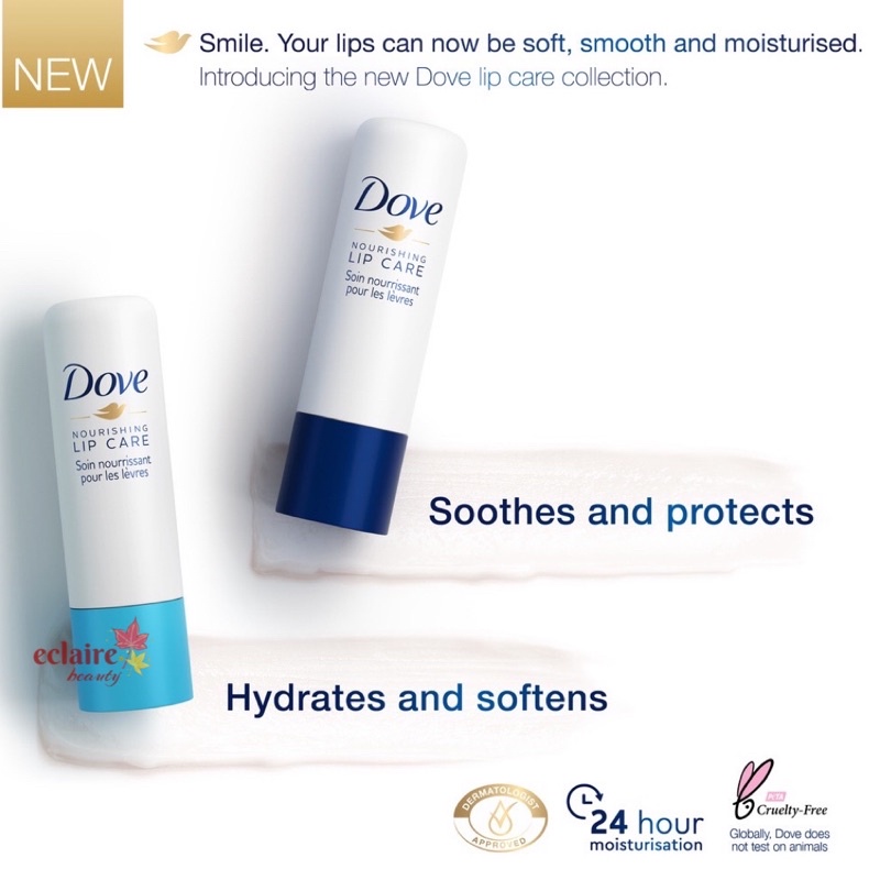 Jual Dove Nourishing Lip Care Series Pelembab Bibir Dove ( Hydro ...