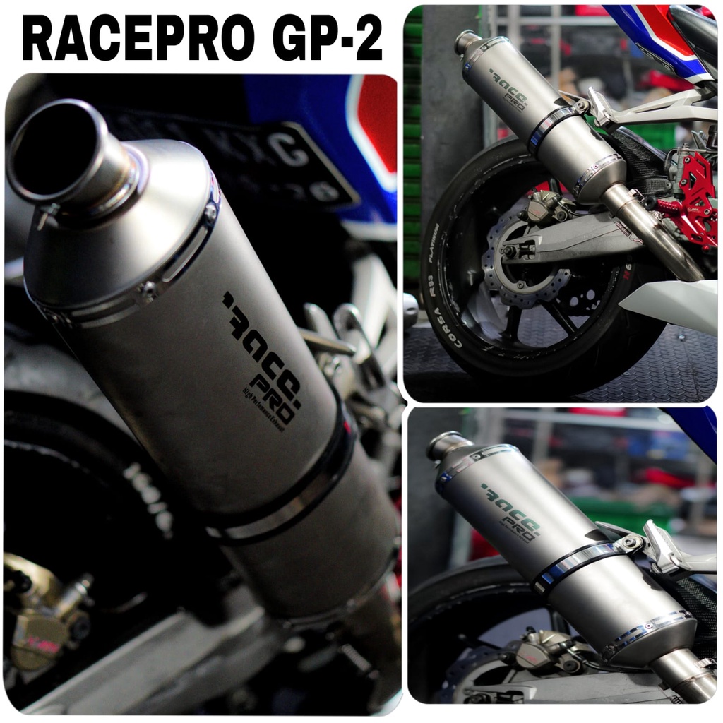 Jual SILINCER KNALPOT RACEPRO GP-2 PANJANG 55 CM INLET 50 MM SILINCER GP-2 CBR 250R R25 MT-25 ...