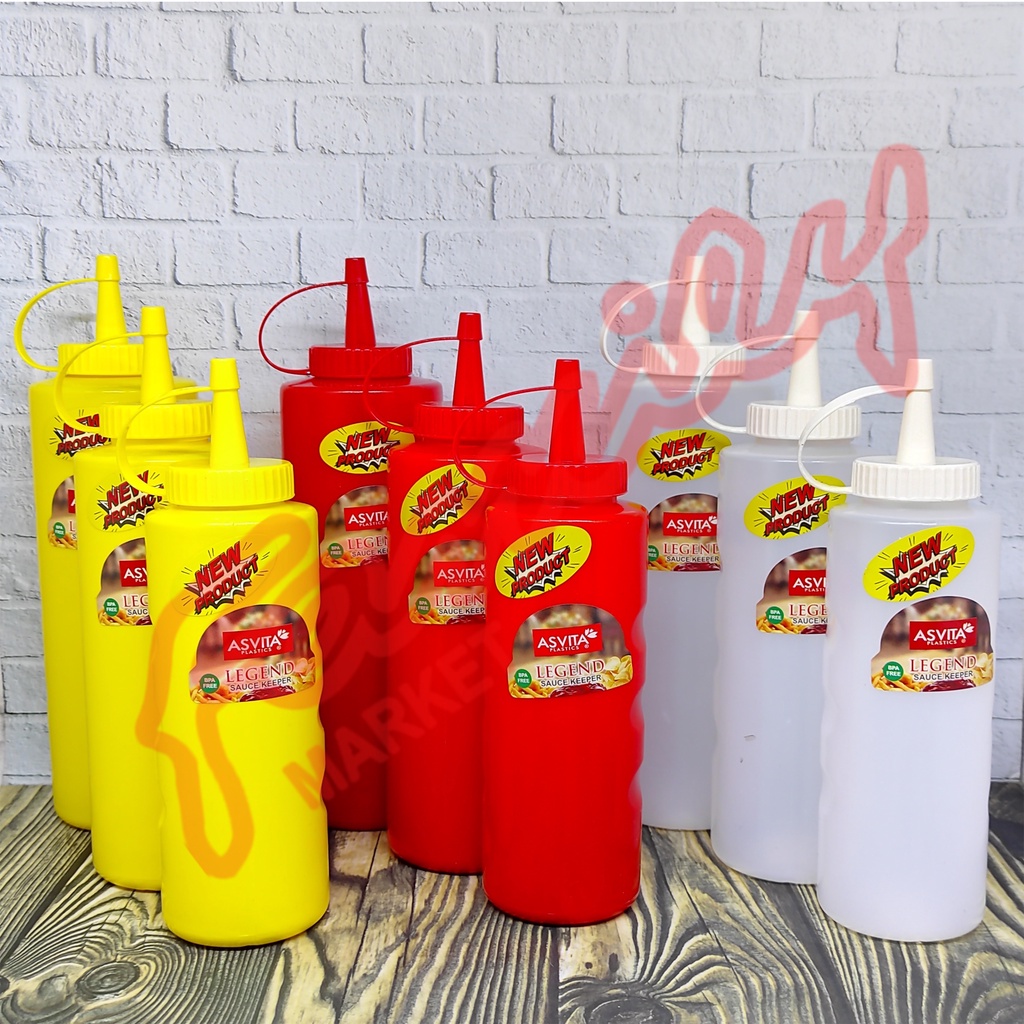 Jual BOTOL PLASTIK SAUS LEGEND ASVITA | Shopee Indonesia