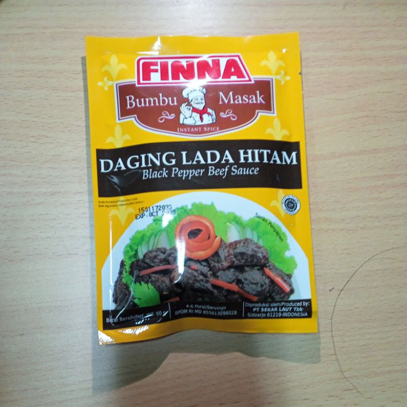 Jual FINNA BUMBU LADA HITAM 50 GR | Shopee Indonesia