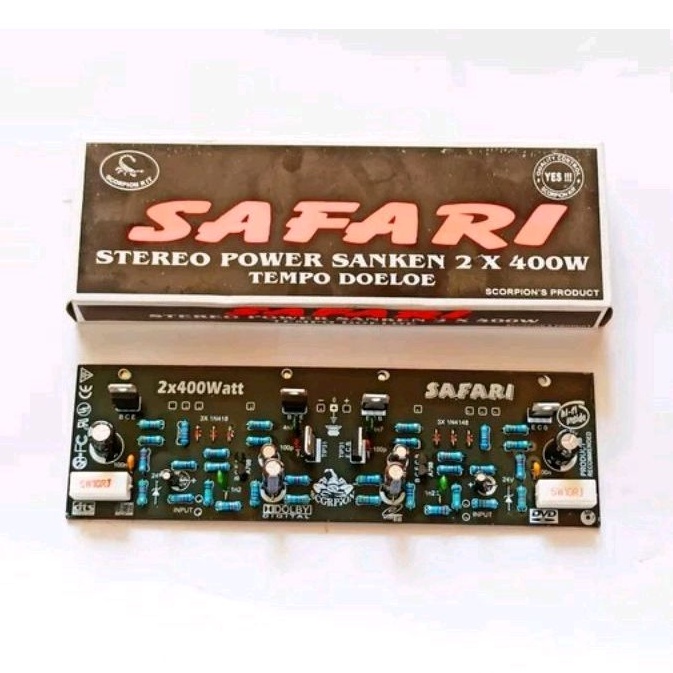 Jual Kit Driver Safari Stereo Power Sanken 2x400 Watt Scorpion | Shopee Indonesia