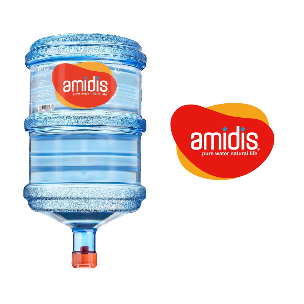 Jual Amidis Air Mineral 19 Liter x 1 (air + galon) hanya Gojek / Grab ...