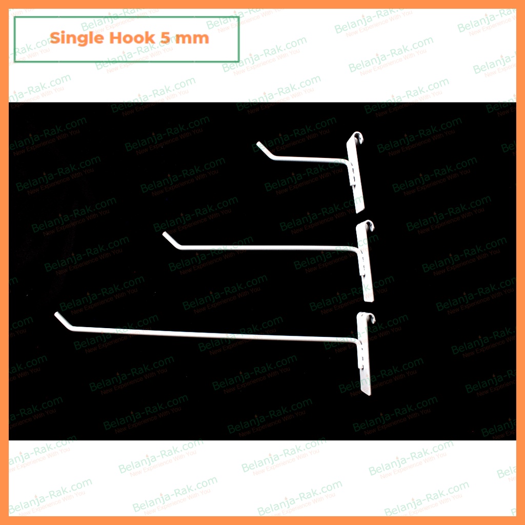 Jual Single hook 30 cm 5mm Cantolan Untuk Rak Display | Shopee Indonesia