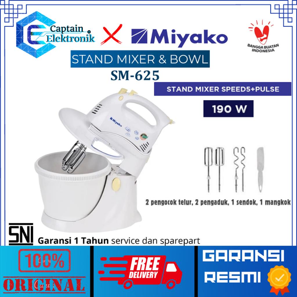 Jual Miyako Stand Mixer SM 625 / Mixer Berdiri SM625 / Stand Mixer SM ...