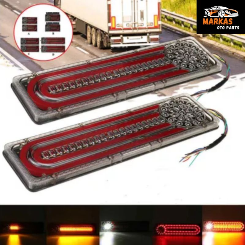 Jual Lampu Led Stop Lamp Truck 24Volt 41cm Model 887M Lampu Rem ...