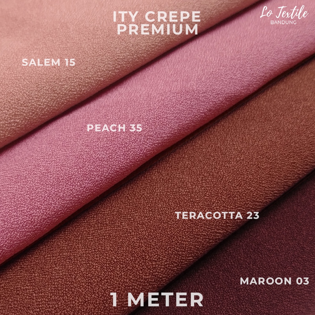 Jual Kain Lady Zara Ity Crepe Premium 1 Meter - Bahan Stretch Lembut Bahan Gamis Murah | Shopee ...