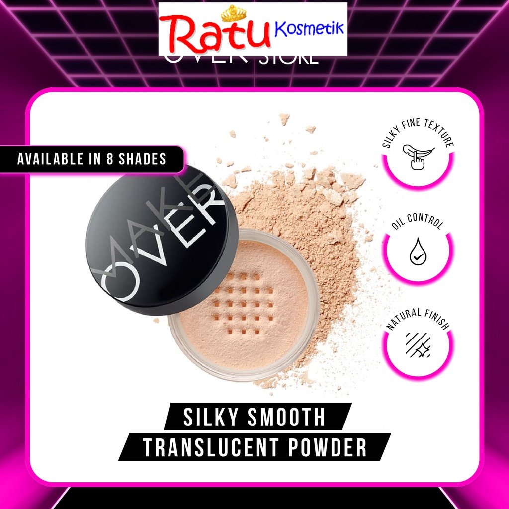 Jual MAKE OVER Silky Smooth Translucent Powder 35 g - Bedak Tabur ...