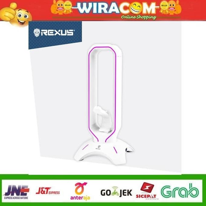Jual Rexus Headset Stand Bungee J3 RGB with USB Hub - Putih always ...