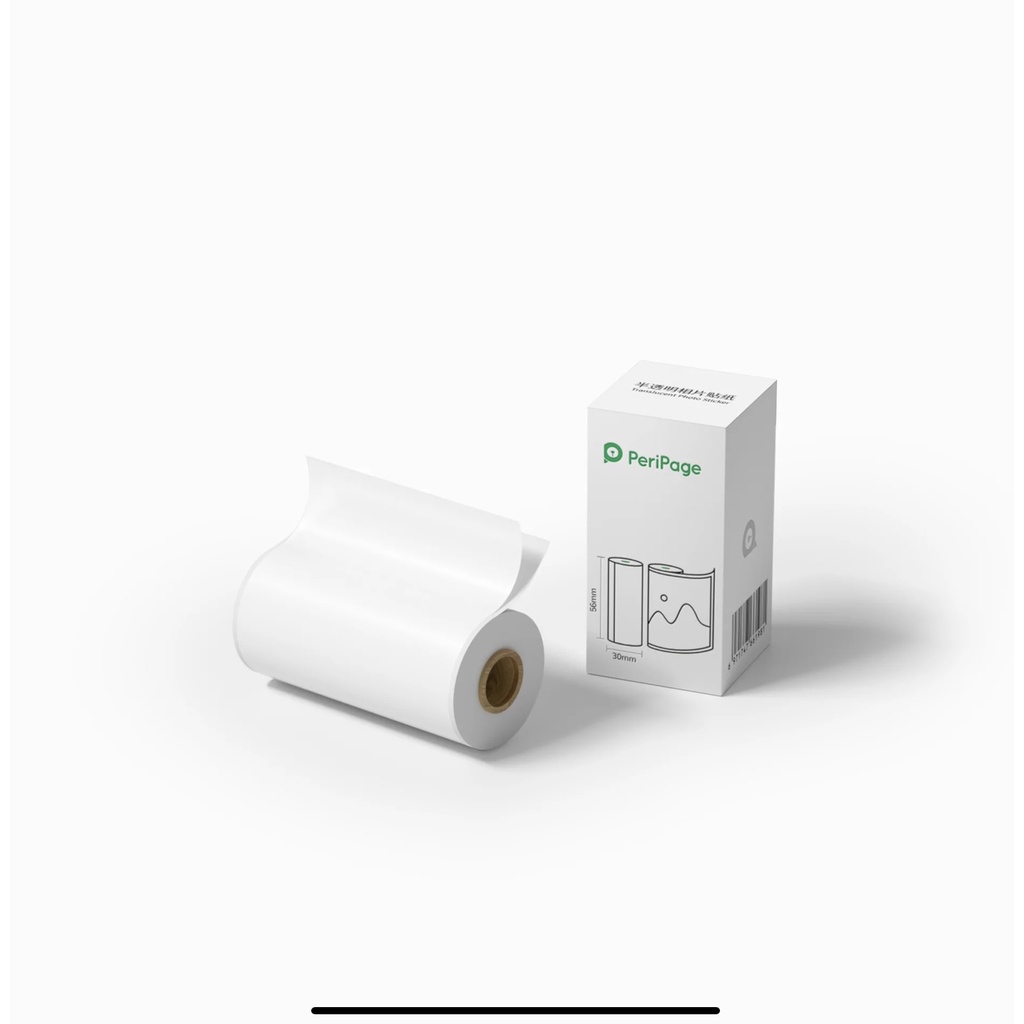 Jual PERIPAGE Kertas Stiker Transparan A6 A9 Sticker Thermal 57x30 mm ...