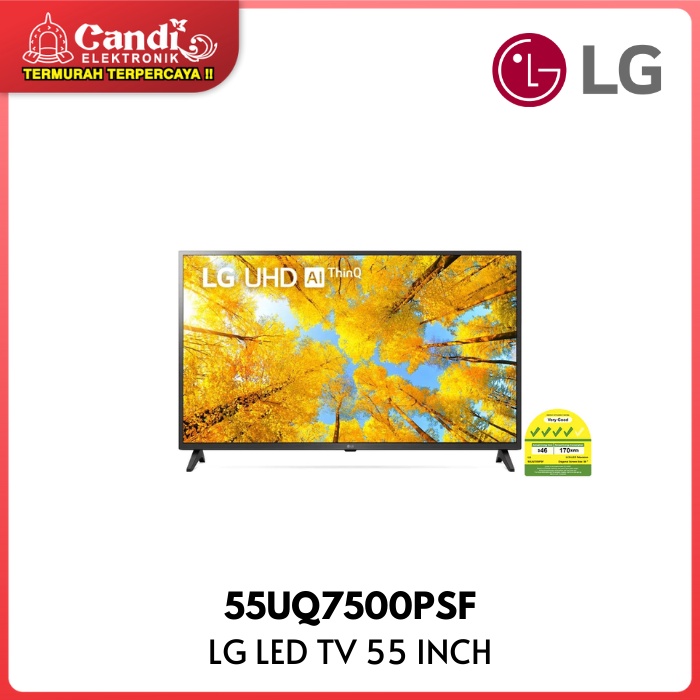 Jual TV LG 55UQ7500 55 INCH 4K UHD SMART TV 55UQ7500PSF 55UQ75 | Shopee ...