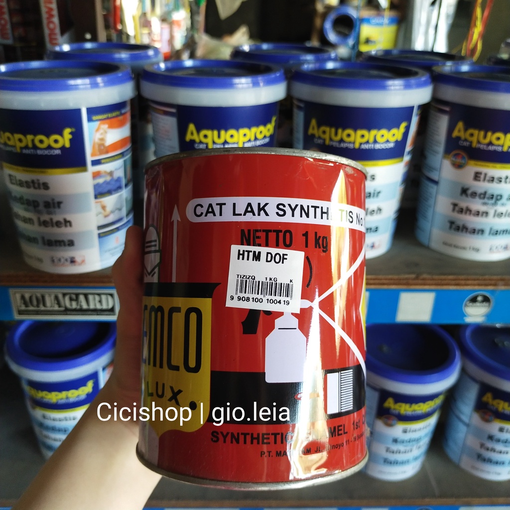 Jual Cat Kayu & Besi Emco Lux 1 kg Hitam Doff | Cat pagar | cat meja ...