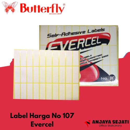 Jual Label Harga No. 107 Evercel | Tempelan Harga | Per5pack (isi ...