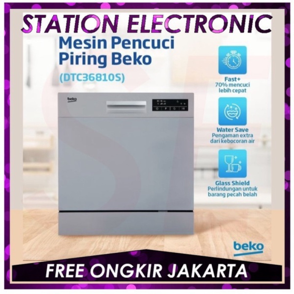 Jual BEKO DTC36810S Mesin Cuci Piring Stainless / Dishwasher Table Top ...