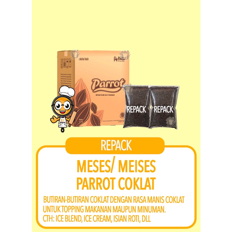 Jual MESES PARROT COKLAT 250GR, 500GR, 1KG | Shopee Indonesia