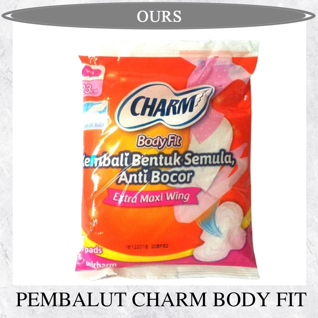 Jual PEMBALUT WANITA CHARM BODY FIT EXTRA MAXI WING 23 CM SACHET ISI 2 PADS OURSHOPNOW | Shopee ...