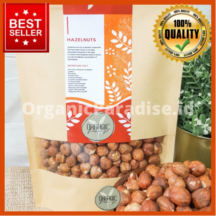 Jual Roasted Hazelnut 100 gram / Kacang Hazelnut Panggang 100 gram ...