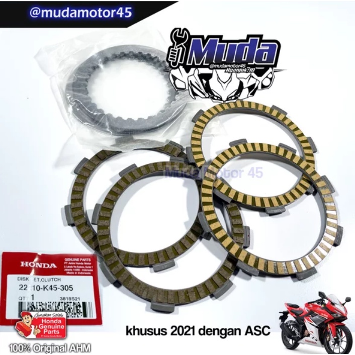 Jual KAMPAS KOPLING SET PLAT CBR150R K45R 2024 2023 2022 2021 22210-K45-305 22210K45305 CBR 150 ...